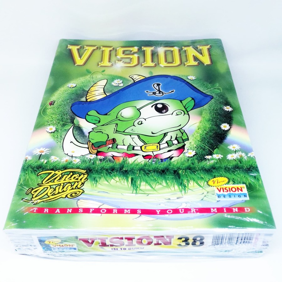 Jual Buku Tulis Vision 38 Lembar (1pack isi 10 buku) | Shopee Indonesia