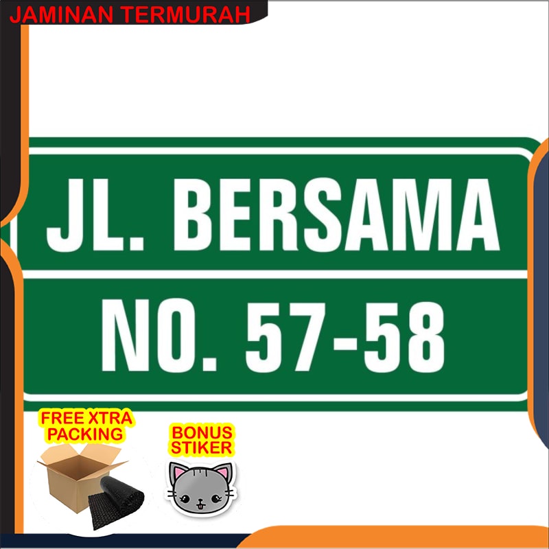 Jual Terlaris (CUSTOM) RAMBU JALAN RAYA / PERUMAHAN / KOMPLEK - 20X40CM ...