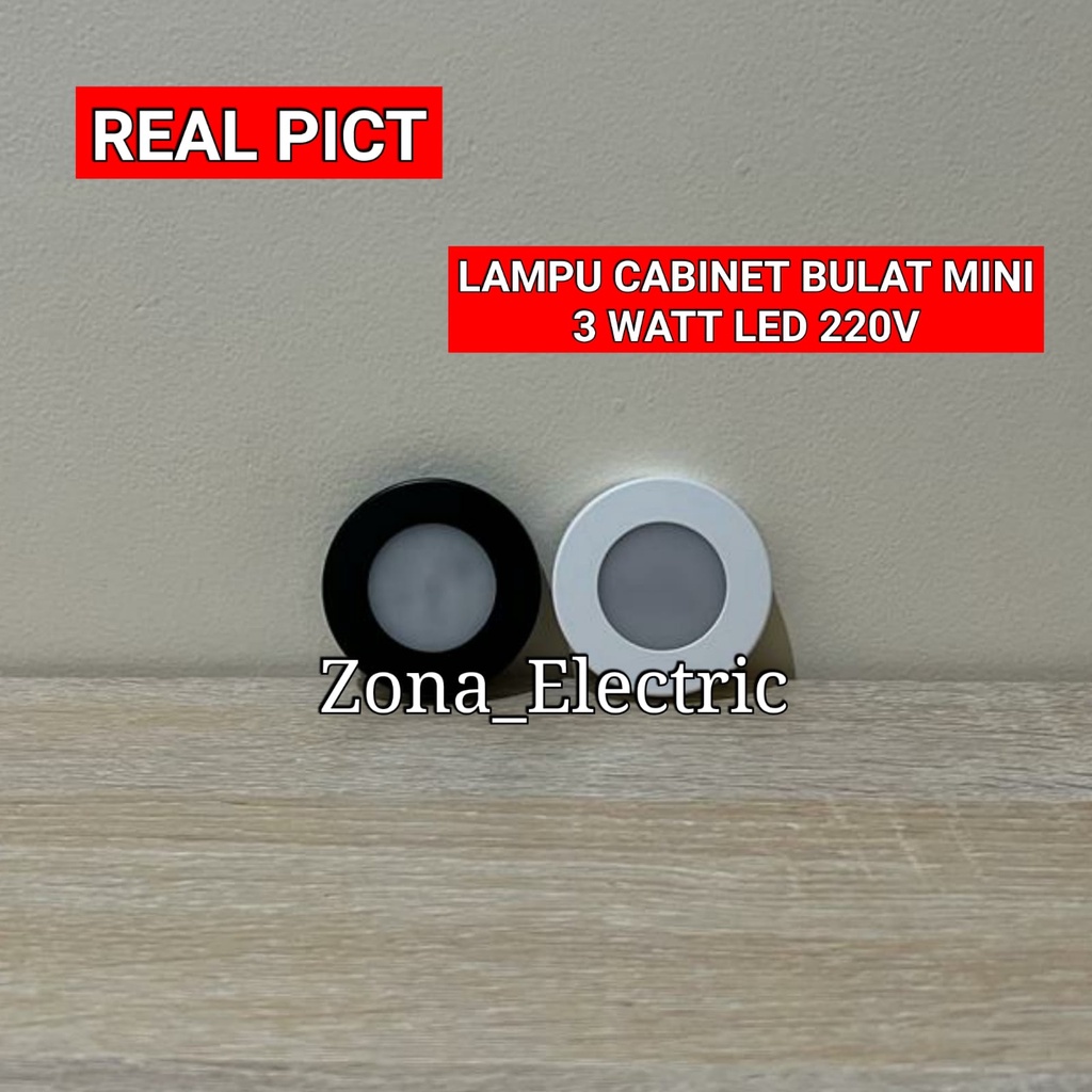 Jual LAMPU DOWNLIGHT BULAT LED MINI TEMPEL OUTBOW 3 WATT 220V / LAMPU ...
