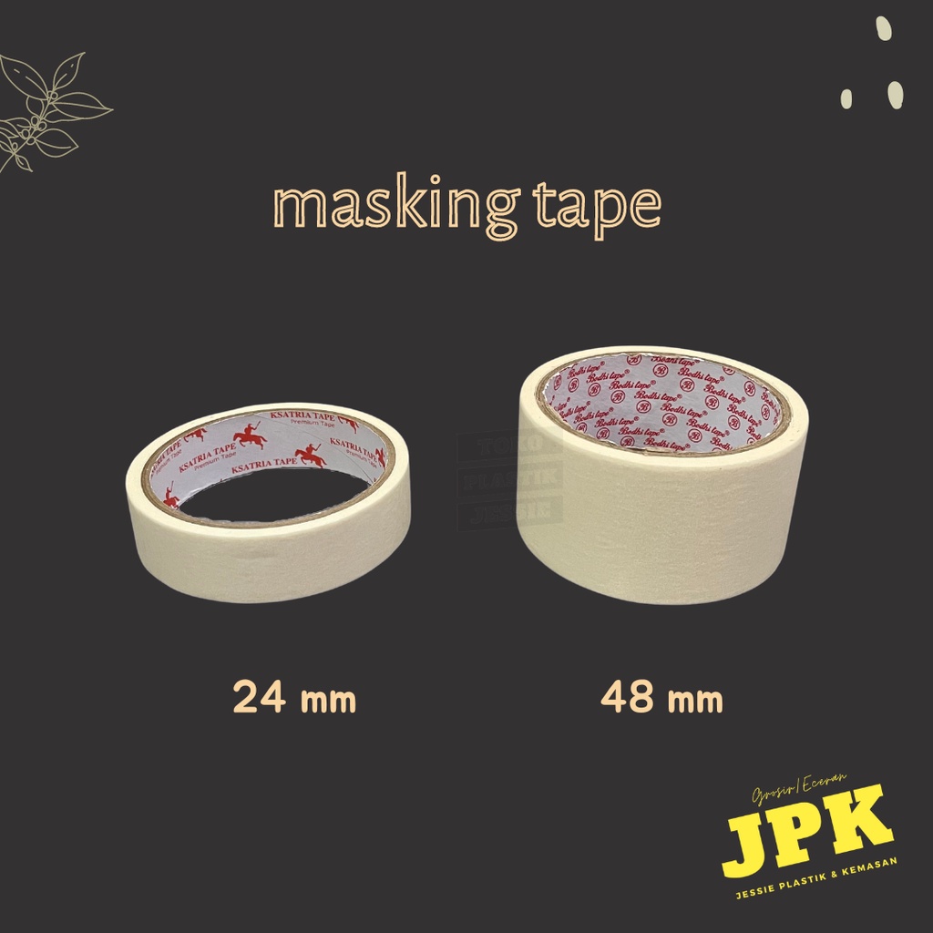 Jual Isolasi Masking Tape / Lakban Dico 24x10 meter & 48x10 meter ...