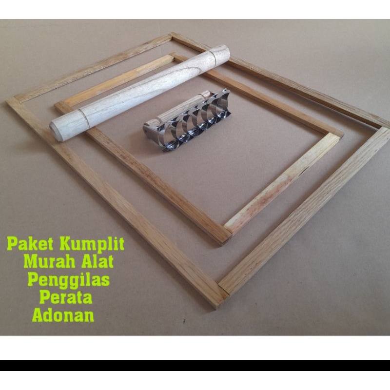 Jual Fullset Bingkai Perata Adonan Kue Kering Anti Lengket | Shopee ...