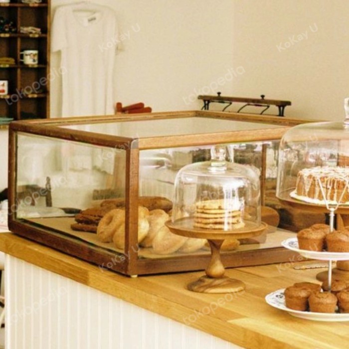 Jual Terlaris Food Display Etalase Makanan Roti Kue Customize Cafe ...
