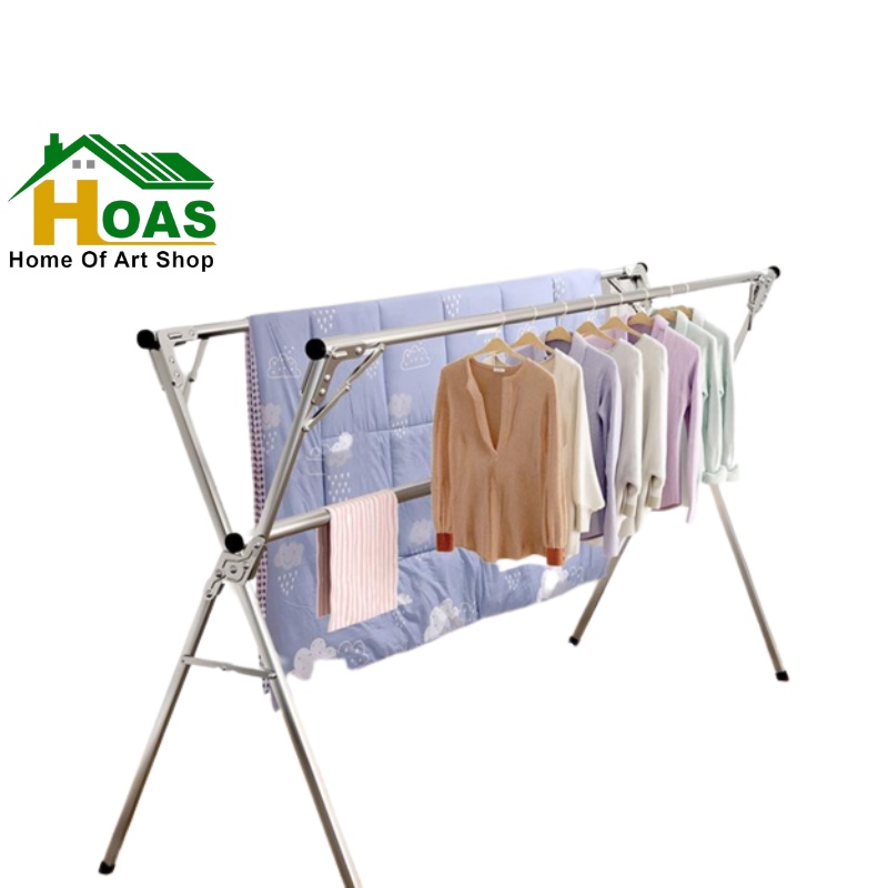 Jual Hoas Official Shop Jemuran Baju Lipat Stainless Steel Jemuran ...