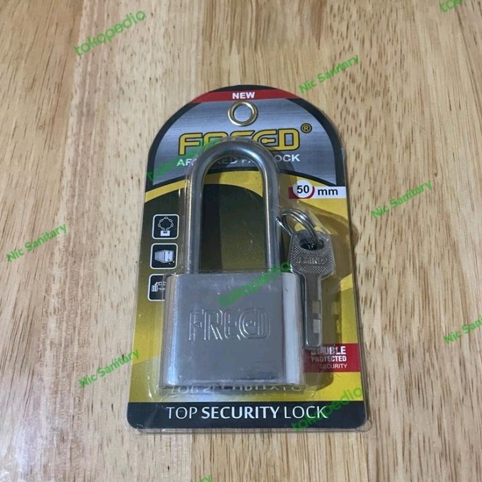 Jual Gembok nekel leher panjang FREED 50 MM ( PANJANG ) | Shopee Indonesia