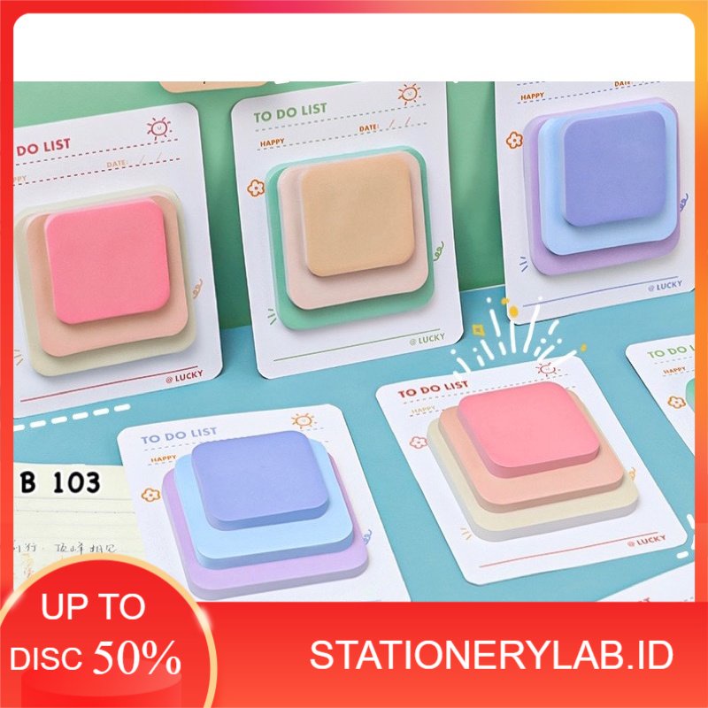 Jual LAB B103 | STICKY NOTE 3 UKURAN | ISI 90 LEMBAR | KERTAS MEMO DIY ...