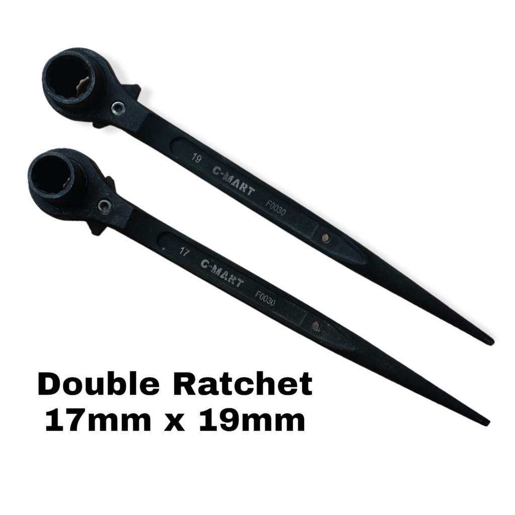 Jual Kunci Sock Rachet 17 x 19mm Double Socket Ratchet Wrench ...