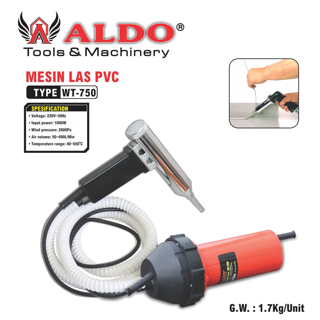 Jual Mesin Las PVC Type WT-750 Merk Aldo | Shopee Indonesia