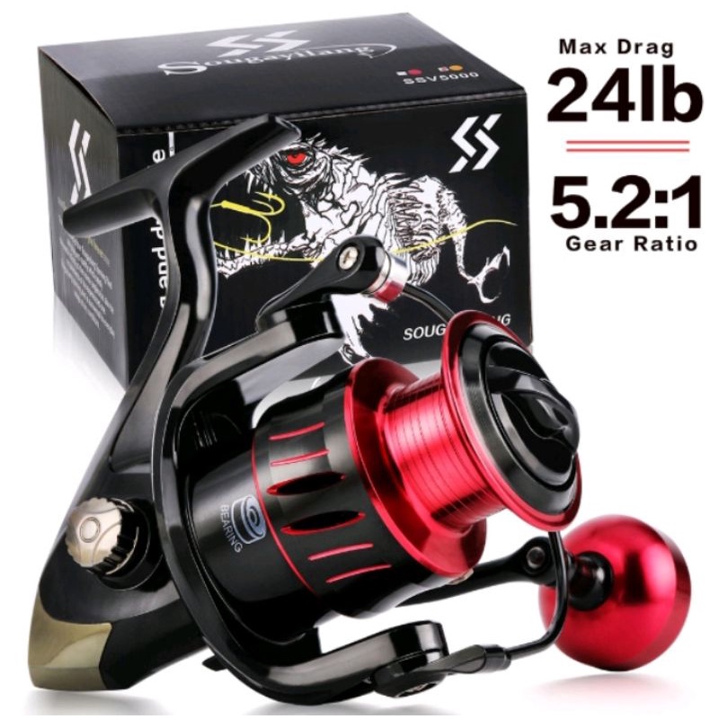 Jual Spinning Reel Gulungan Pancing Sougayilang Full Metal Spool Besi ...