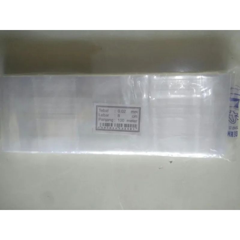 Jual Plastik roll jet PP tebal 0,02mm lebar 8cm panjang 100 meter ...