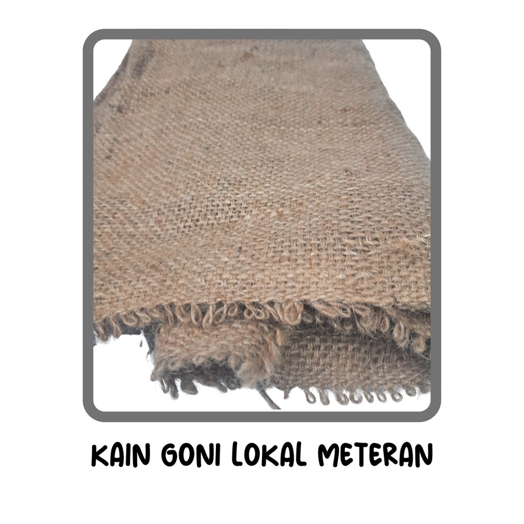 Jual kain goni meteran lokal bahan baku karung goni | Shopee Indonesia