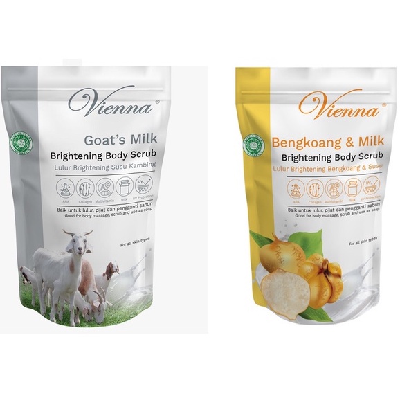 Jual (Pouch) Vienna Body Scrub Refill 250gr | Shopee Indonesia