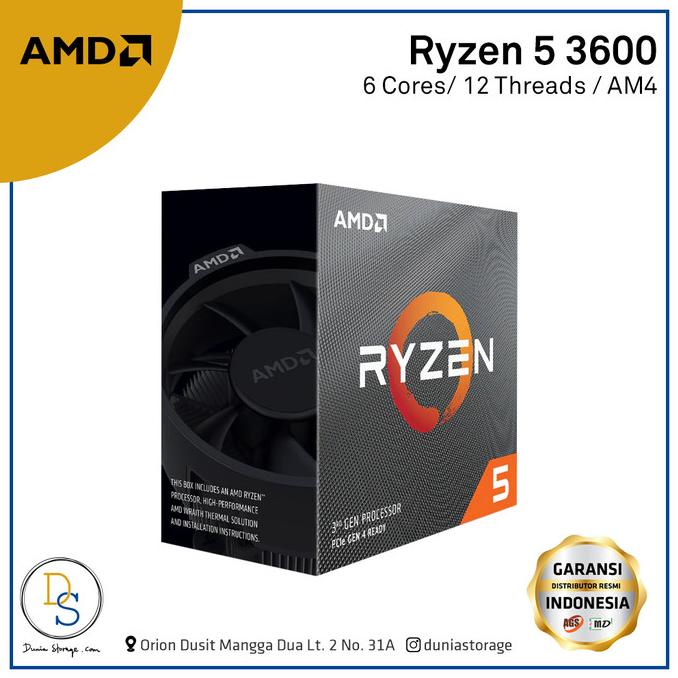 Jual Amd Ryzen 5 3600 Processor, Am4, 6 Core Cpu | Shopee Indonesia