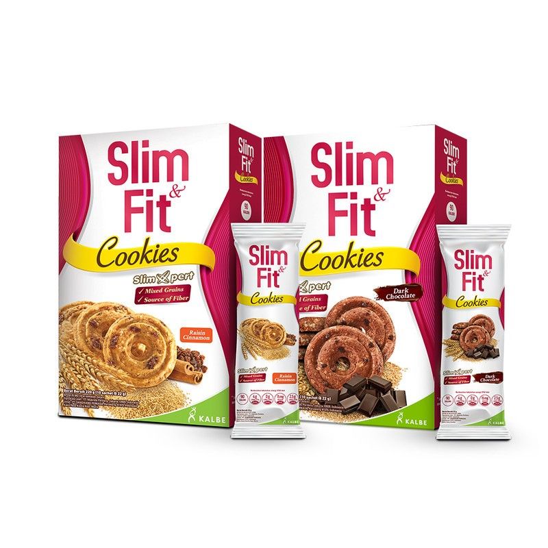 Jual Slim & Fit Cemilan Diet Sehat (1 Dus) / Snack Slim Fit Cookies Kue ...