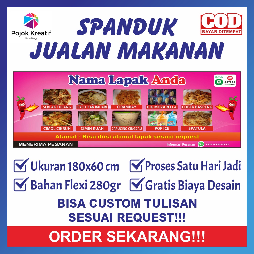 Jual Spanduk Sepanduk Bener Baner Banner Benner Backdrop Plang Promosi ...