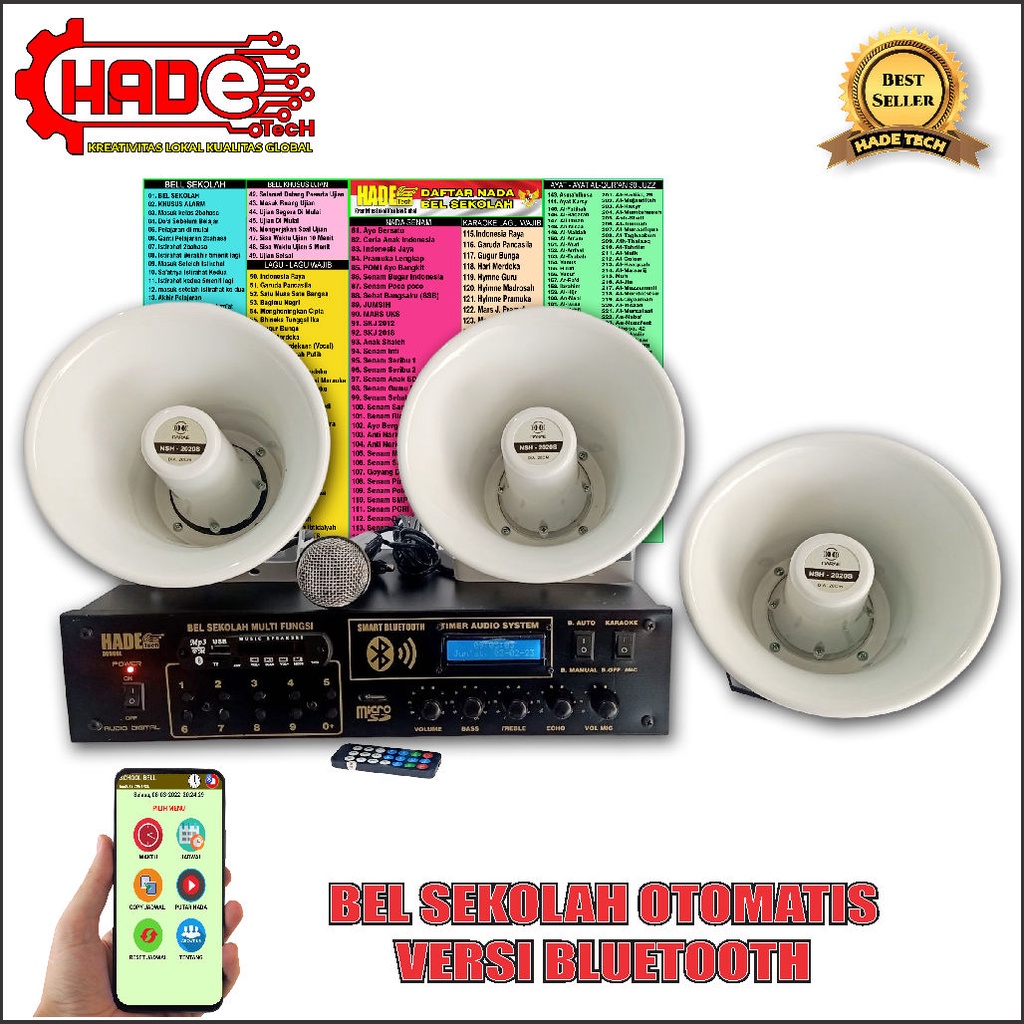 Jual BEL SEKOLAH/PABRIK OTOMATIS SETTING ANDROID 3 SPEAKER | Shopee ...