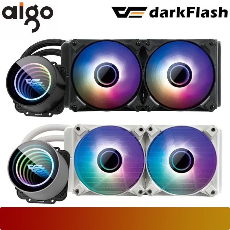 Jual CPU Cooler - DarkFlash Twister DX240 V2.6 | 240mm AIO Liquid Cooling | Shopee Indonesia