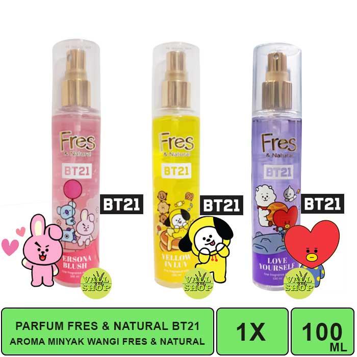 Jual VSHOP. FRES N NATURAL BT21 PARFUME BOTOL 100 ML | Shopee Indonesia