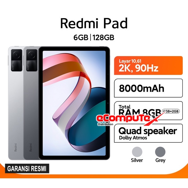 Jual XIAOMI REDMI PAD 6 (6/128GB) TABLET RED MI PAD 6 MEDIATEK HELIO ...