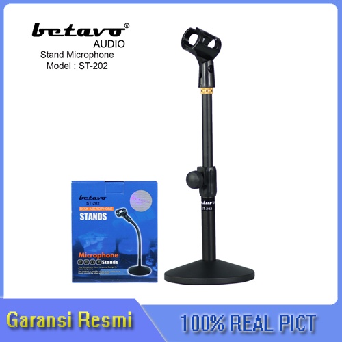 Jual STAND MIC BETAVO ST 202 PROFESSIONAL STAND MICROPHONE | Shopee Indonesia