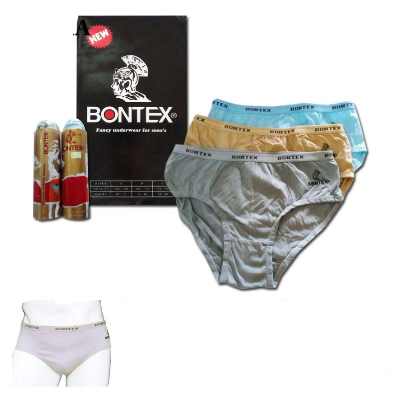 Jual Celana Dalam Pria Sempak Bontex Tabung Per 1 Lembar | Shopee Indonesia