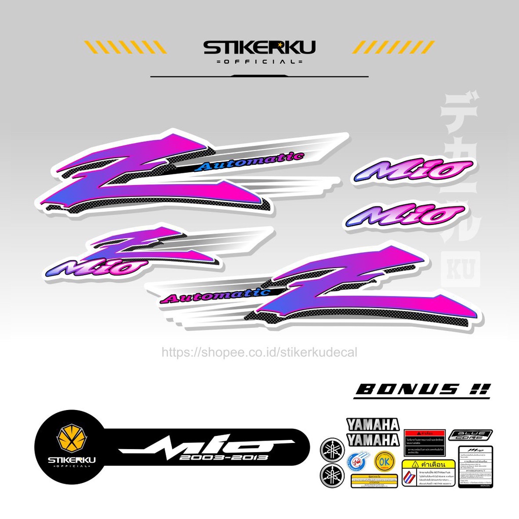 Jual STICKER STRIPING MIO SPORTY Z DASAR PUTIH / STIKER MIO LAMA Z ...