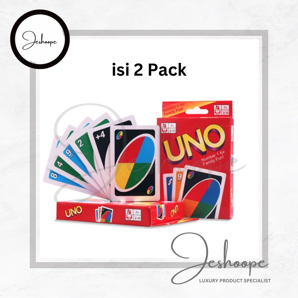 Jual Permainan Kartu UNO / UNO Card Game 2 Pack Set | Shopee Indonesia