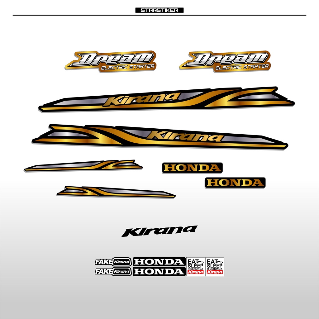 Jual KD7 / STRIPING KIRANA / DASAR HITAM / STRIPING / STIKER HONDA ...