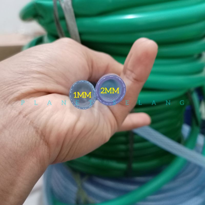 Jual Selang Air 100 Meter 5/8 Inch Tebal 2 MM Benang Bening Selang Air ...