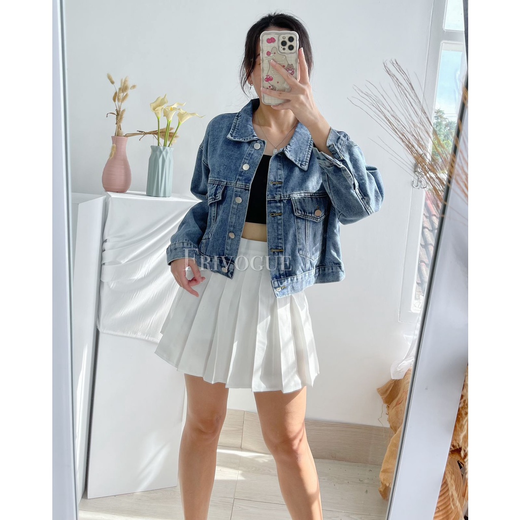 Jual (IMPORT) Valerie Jacket Denim | Shopee Indonesia