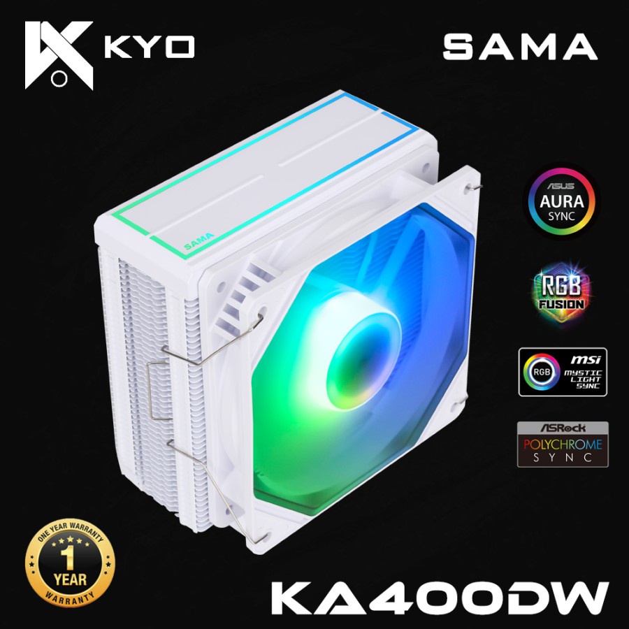 Jual KYO SAMA KA400DW CPU COOLER ARGB FAN PROCESSOR COOLER ARGB 4 ...