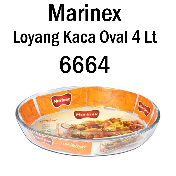 Jual Marinex Loyang Kaca Oval 4 Lt 6664 | Shopee Indonesia