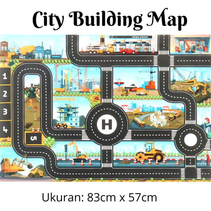 Jual Alas Mainan Peta Jalanan Anak / Peta Jalan Perkotaan / Urban Road ...