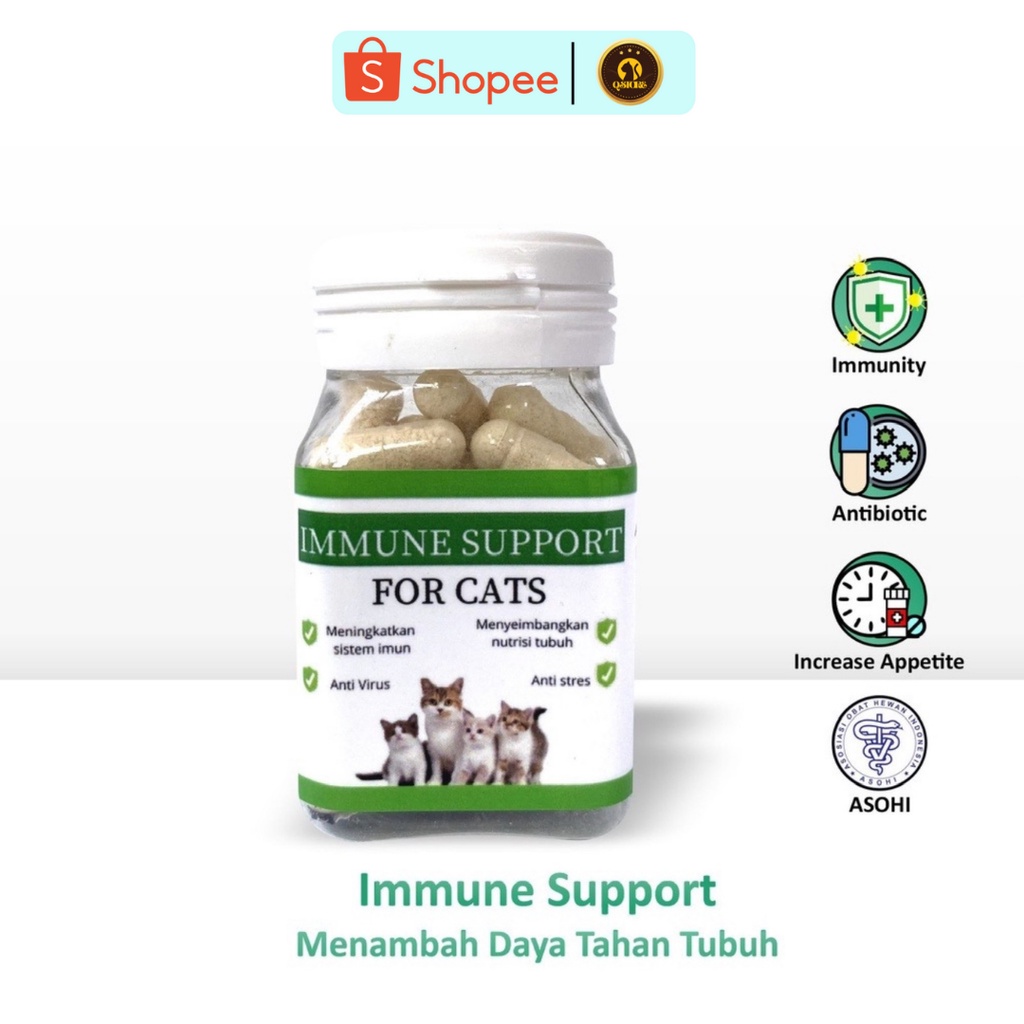 Jual Immune Support For Cats Vitamin Kucing Anti Sakit Vitamin Imunitas ...