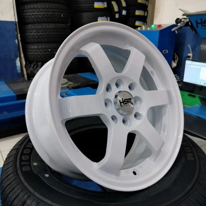 Jual Velg Hsr Tokyo R15X6,5 H4X100/4X114,3 Et 40 White 38 | Shopee Indonesia