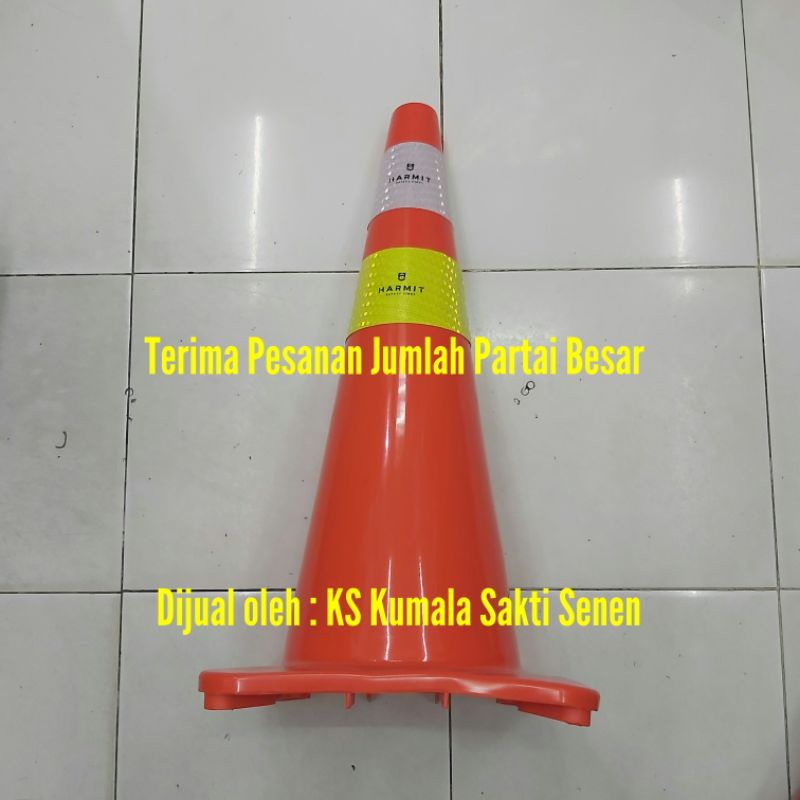 Jual Safety Traffic Cone / Kerucut Karet Lalu Lintas Oren 1,8 Kg PVC Lentur | Shopee Indonesia