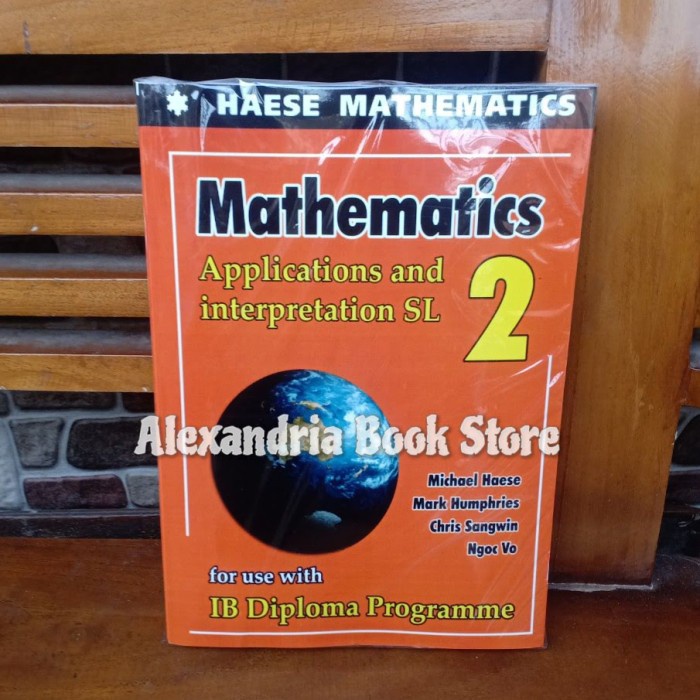 Jual BUKU CETAK Mathematics Applications and Interpretations SL 2 ...