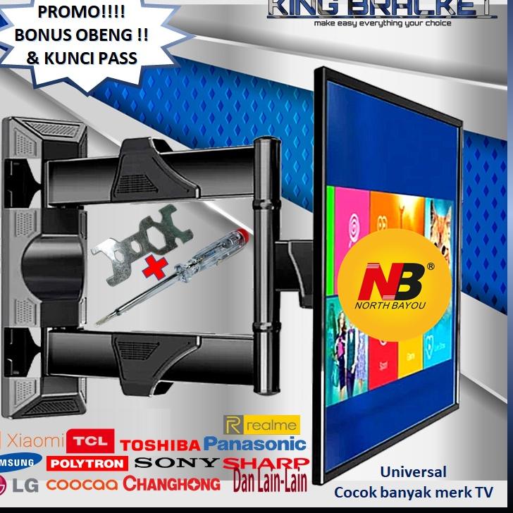 Jual BONUS OBENG!! NB P4 Bracket tv 21 s/d 55 inch 55 50 43 42 40 32 24 ...