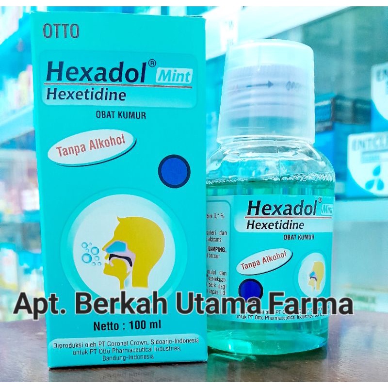 Jual Hexadol Mint Gargle 100 ml (Obat Kumur) | Shopee Indonesia
