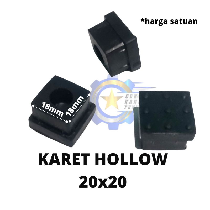Jual Karet Kaki Hollow 2x2/Karet Tapak Kaki/Karet Alas Kaki Meja/Kursi ...