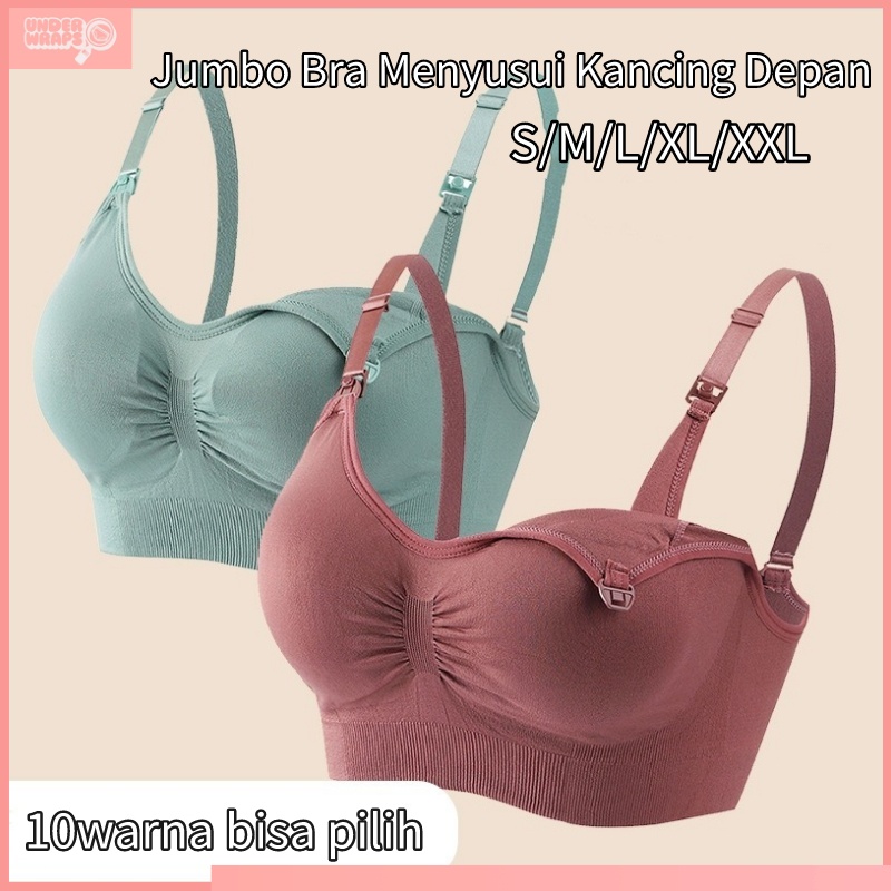Jual ANGEL MOMMY IBU Bra Menyusui Jumbo Kancing Depan Tanpa Kawat Hamil ...