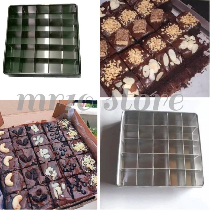 Jual Harga Sahabat loyang brownies sekat 20x20 isi 25 lubang sekat ...