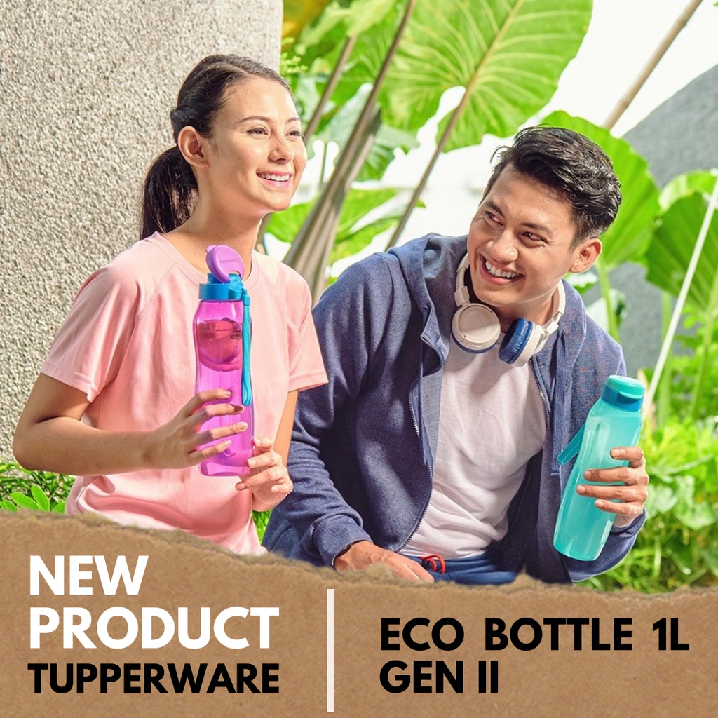 Jual ECO BOTTLE TUPPERWARE 1 LITER, BOTOL MINUM TUPPERWARE 1 LITER ...