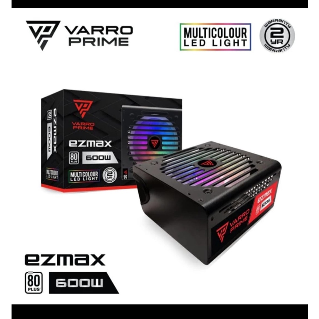 Jual PSU / POWER SUPPLY EZMAX 600W RGB 80+ | Shopee Indonesia