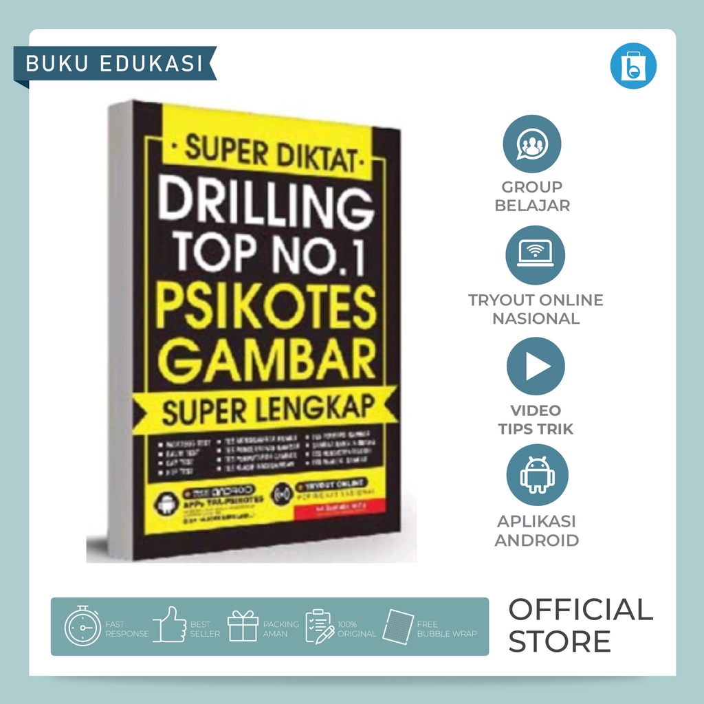Jual BUKU PSIKOTES : SUPER DIKTAT DRILLING TOP NO. 1 PSIKOTES GAMBAR ...