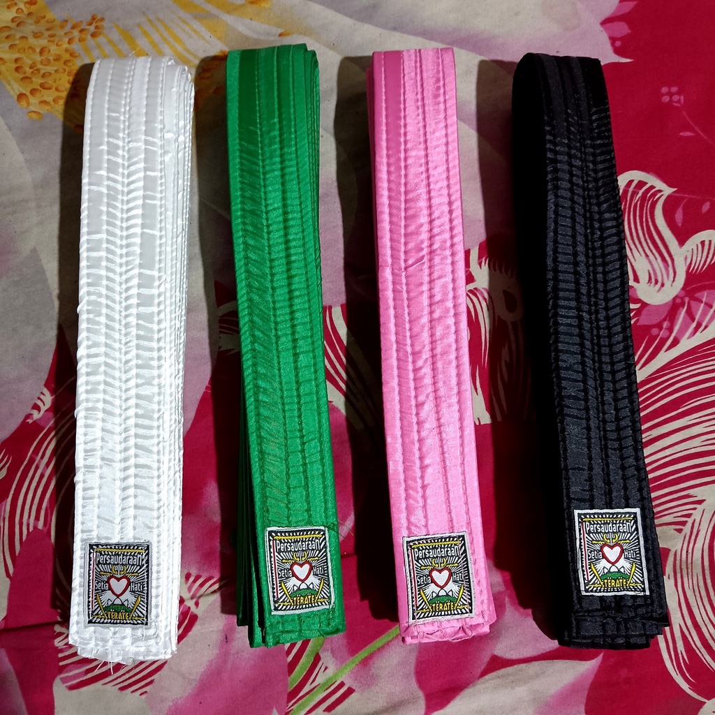 Jual Sabuk PSHT Siswa Polos - Sabuk Silat Hitam Jmbon Hijau Putih ...