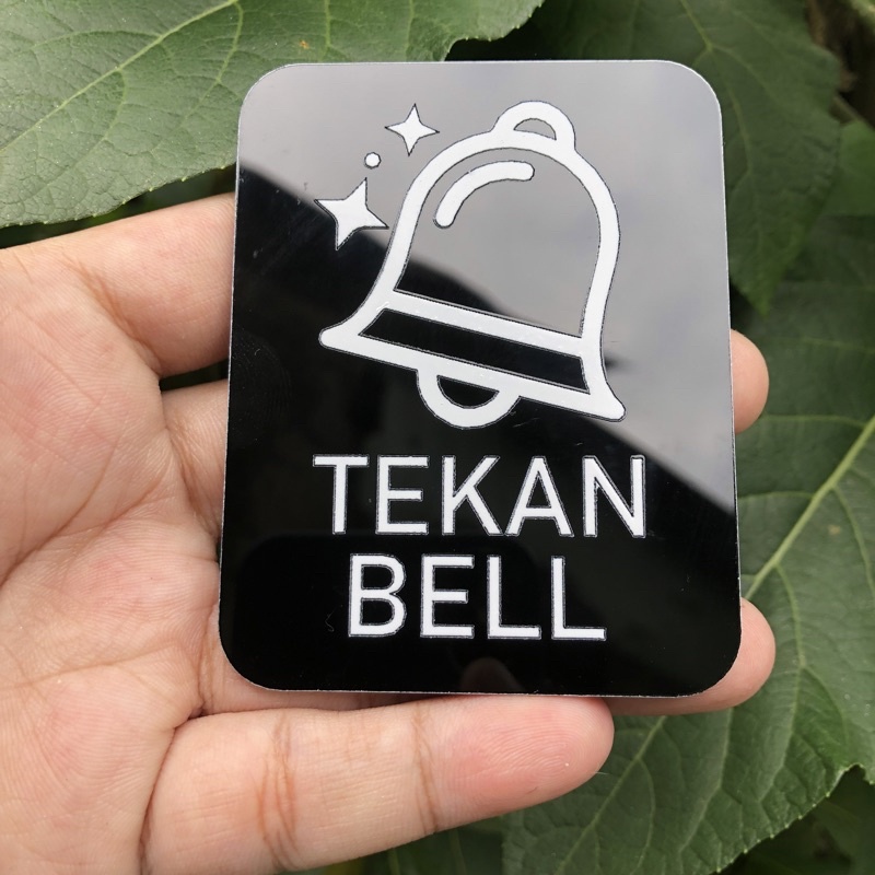Jual Bel / Akrilik Tekan Bell / Sign Board Acrylic / Papan Tulisan ...