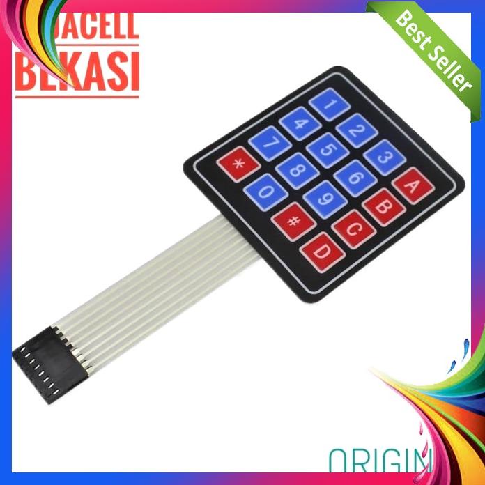 Jual Module Keypad Membrane Matrix Keyboard Array 4x4 For Arduinoo Esp8266 Shopee Indonesia 