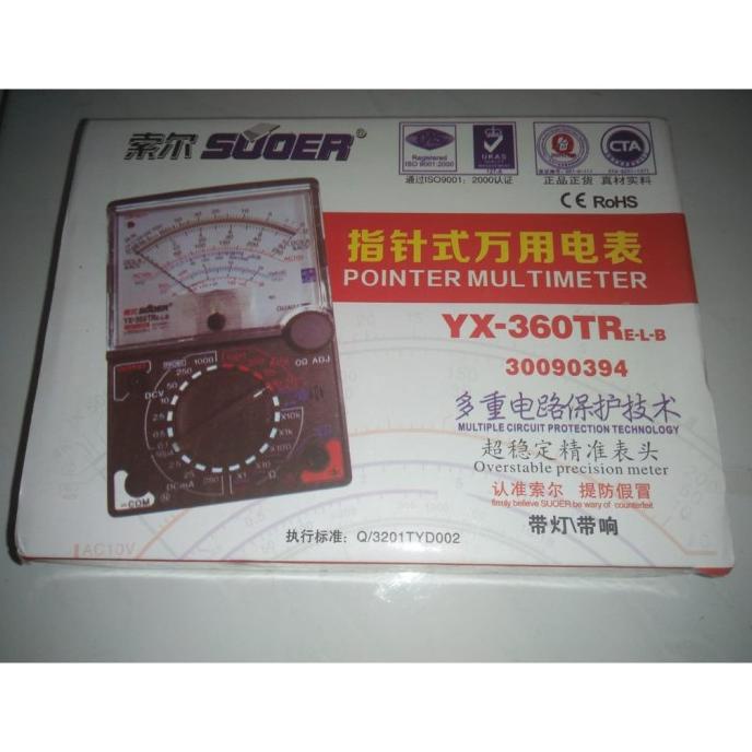 Jual Avometer/Multimeter Analog SANWA YX360TRF ( YX 360 TRF / YX-360TRF ...