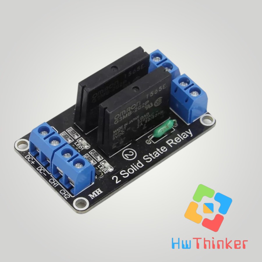 Jual SSR Solid State Relay 2 Ch 2Ch Channel Way 5V 12V 24V DC | Shopee ...