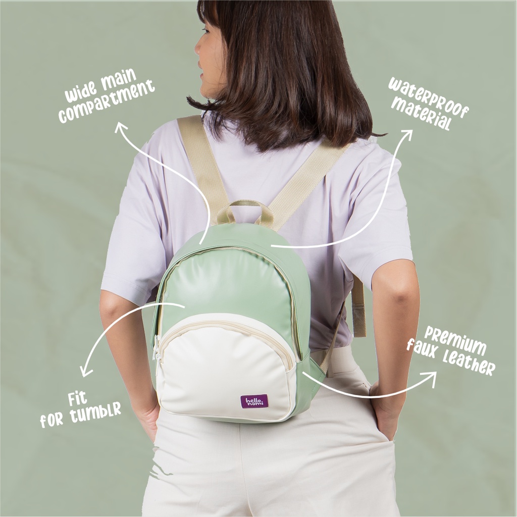 Jual Leather Mini Backpack Freya Tas Kulit Ransel Kecil Pastel Color ...